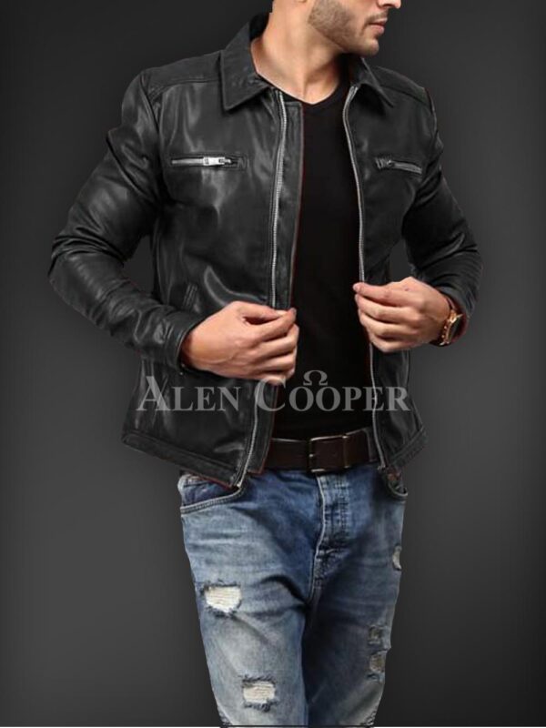 Home WEEKLY SPECIAL MEN SOFT SOLID AND STRAIGHT REAL LEATHER WINTER ...