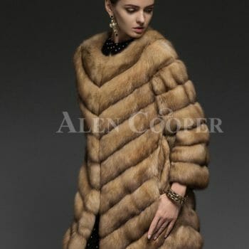 Home WOMEN FUR SABLE EXOTIC VERSION OF RUSSIAN SABLE FUR COAT FOR THE ...