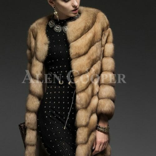 Home WOMEN FUR SABLE EXOTIC VERSION OF RUSSIAN SABLE FUR COAT FOR THE ...