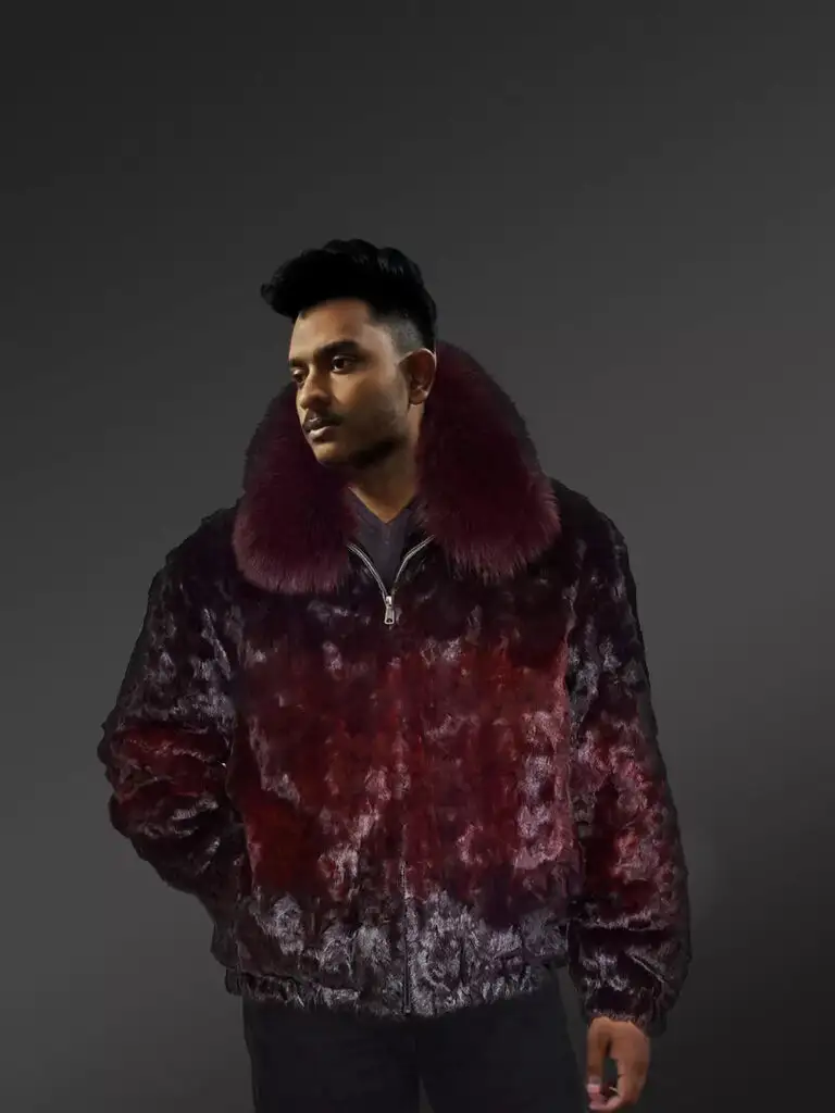 Mink Fur Coats & Jackets for Men | Men's Mink Bomber Fur Coats