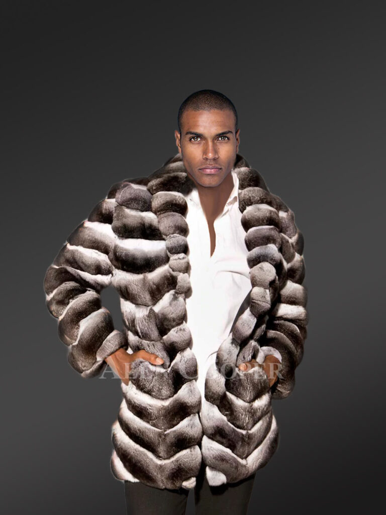 Men's Chinchilla Coat | Chinchilla Fur Coat