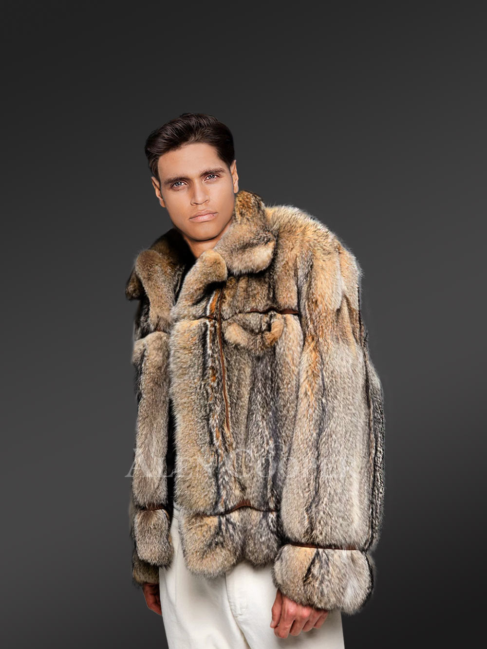 Men's Fox Fur Coats & Jackets | Real Fox Fur Coat