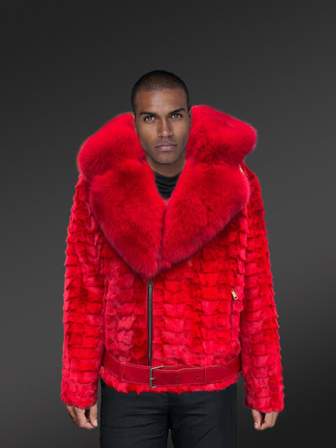 Mink Fur Coats & Jackets for Men | Men's Mink Bomber Fur Coats