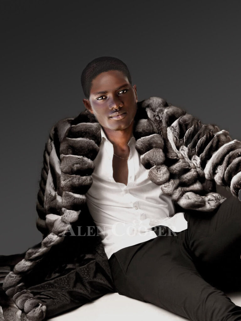 Men's Chinchilla Coat | Chinchilla Fur Coat