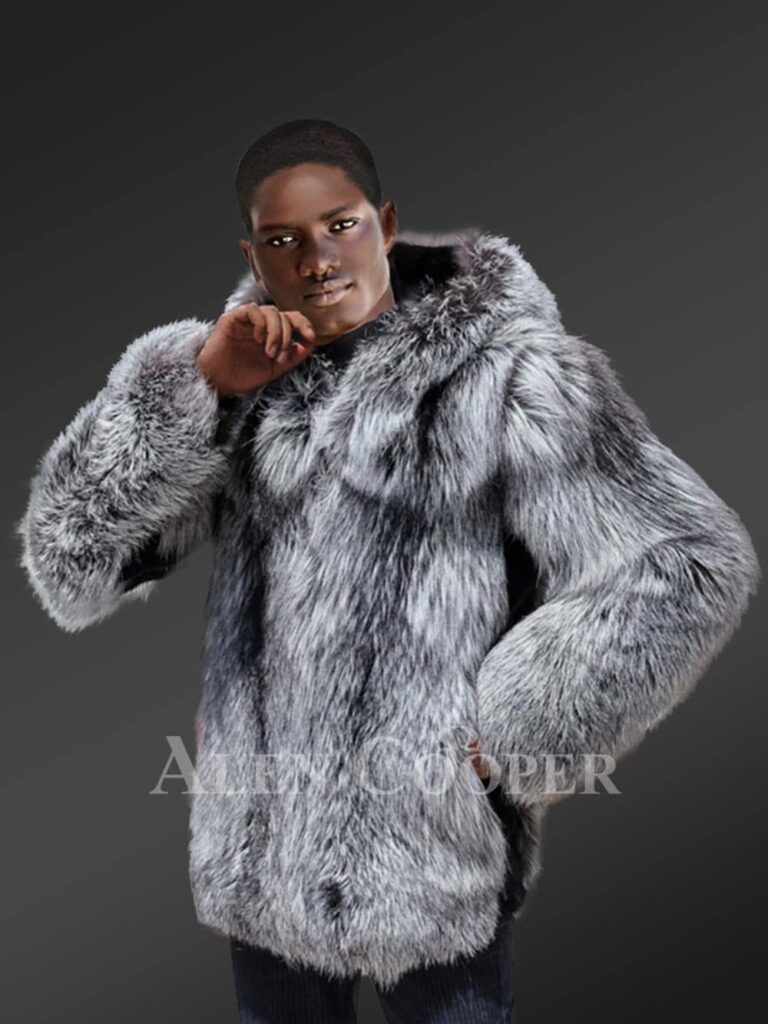 Men’s leather jacket with fur collar | Overcoats for men- Alen Cooper