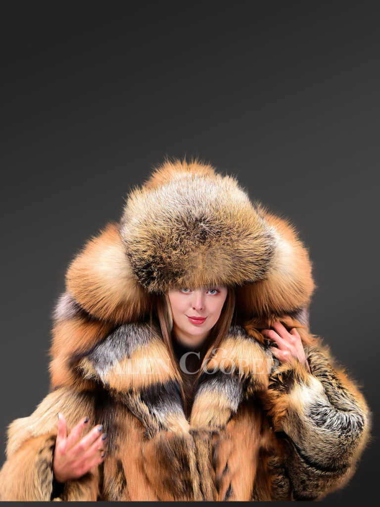 Authentic Arctic Fox Fur Coat