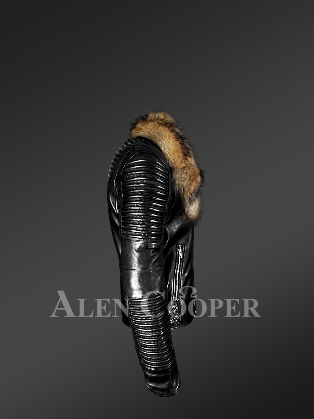 Leather Fur Jacket for Men