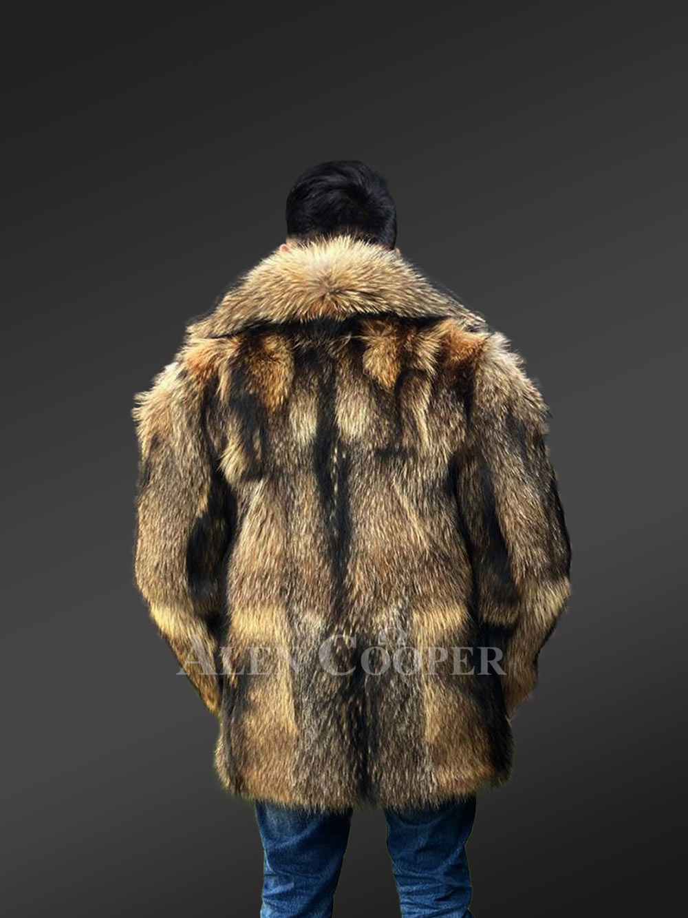 Raccoon Fur Jacket for Men