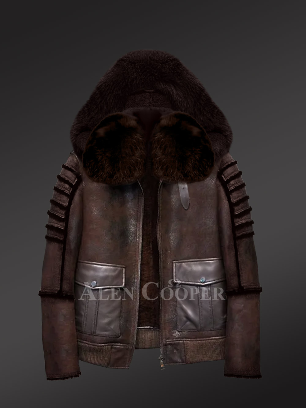 Aviator Pilot Jackets in Premium Sheepskin Shearling for Men