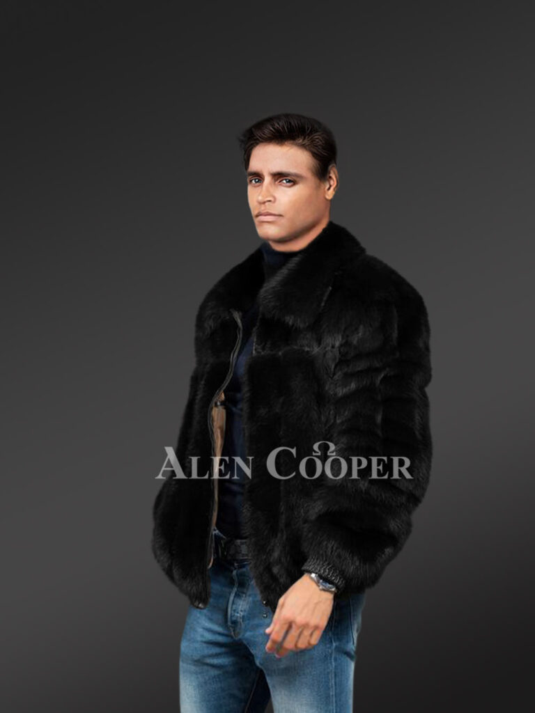 Mink Fur Coats & Jackets for Men | Men's Mink Bomber Fur Coats