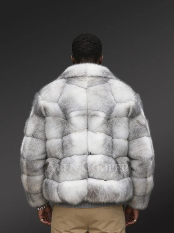 Men’s Blue Fox Dressy Coat